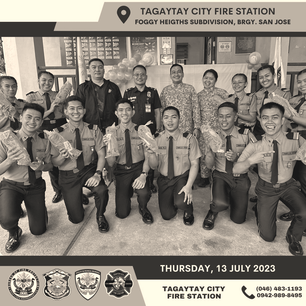 BFP TAGAYTAY CITY HELD INTERNSHIP GRADUATION CEREMONY